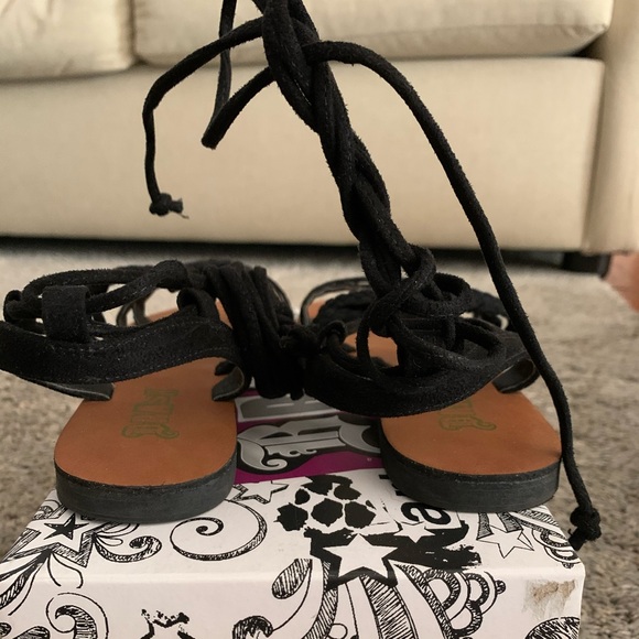 Trash by payless | Shoes | Trash Tie Up To The Legs Sandals | Poshmark